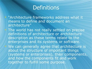 What Is An Architectural Framework | PPT
