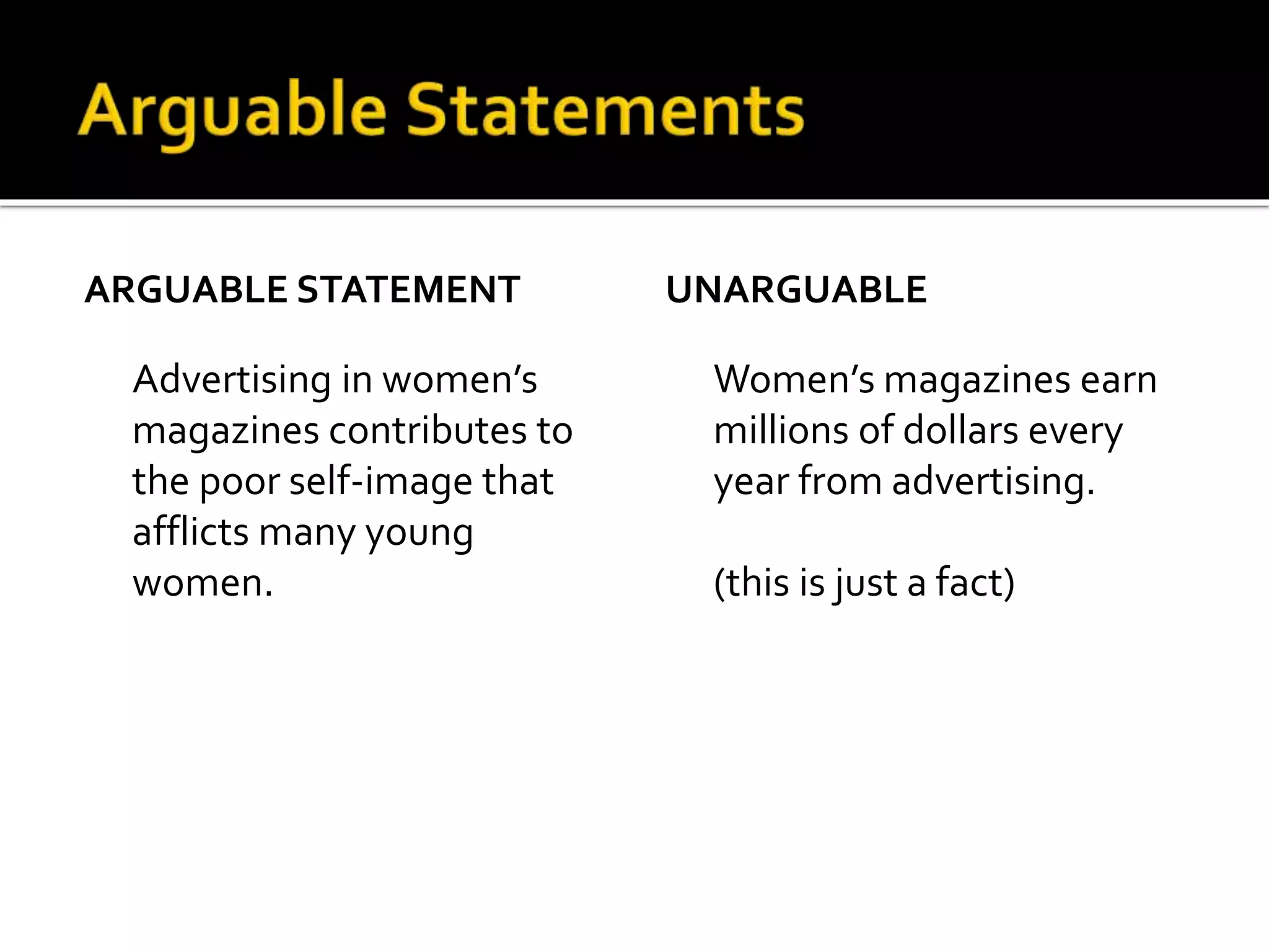 What Is an Argument | PPTX