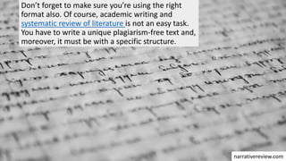 What Is a Narrative Review? | PPTX