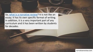 What Is a Narrative Review? | PPTX