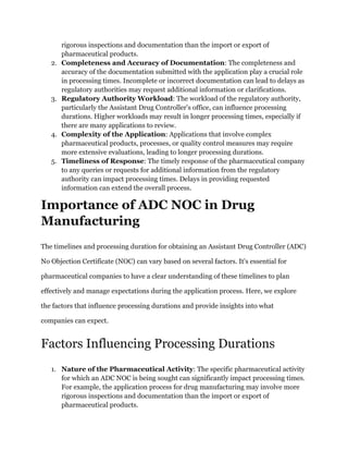 What Is An Assistant Drug Controller (Adc) Noc In India And Why Is It ...