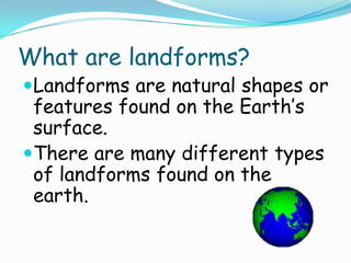 What is a natural landscape | PPT