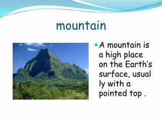 What is a natural landscape | PPTX