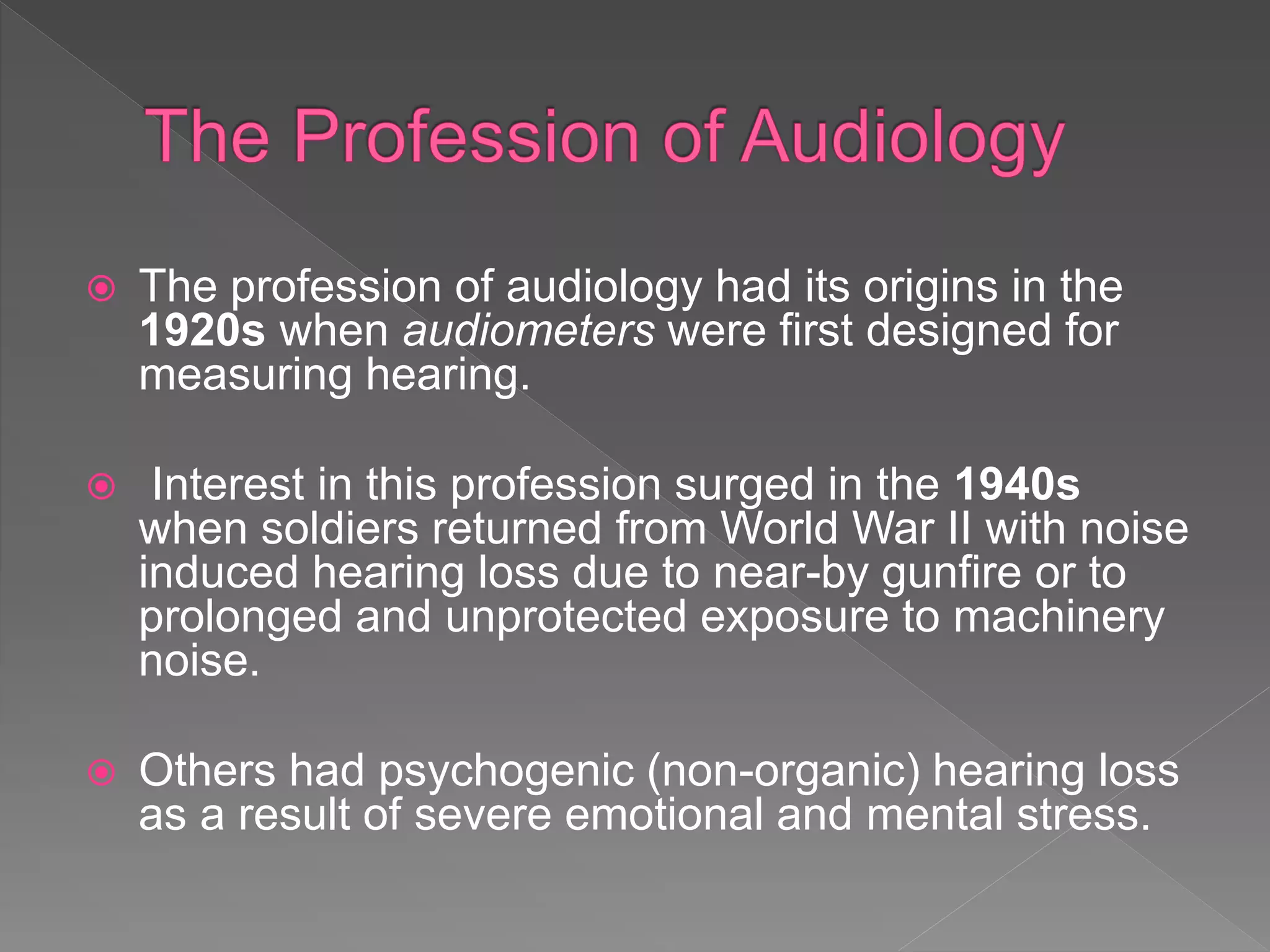 What is an Audiologist | PPTX