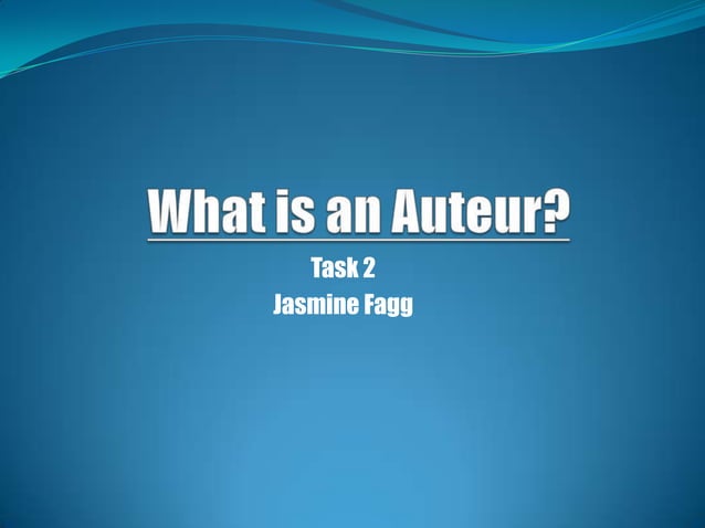 What is an auteur | PPT
