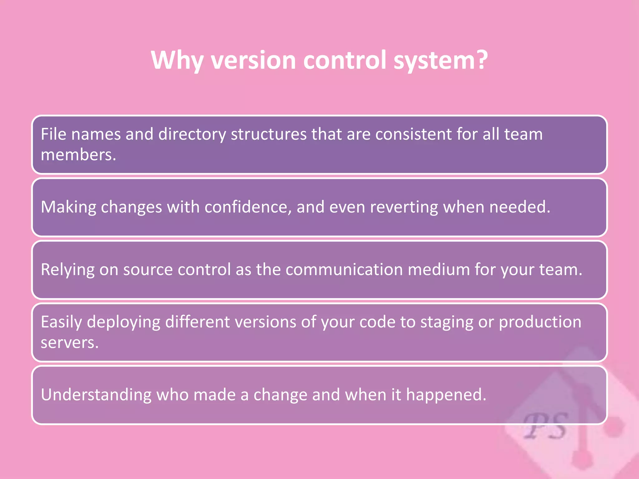 What is and why version control systems | PPT