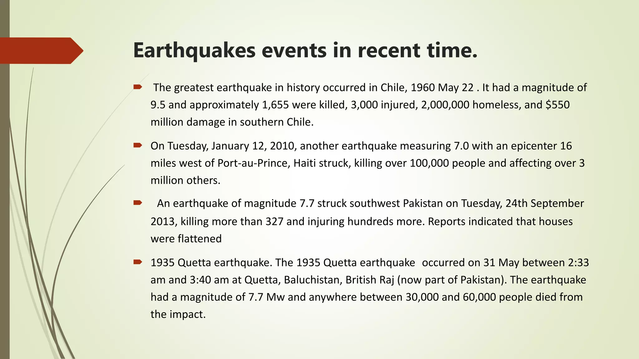 What is an Earthquake | PPTX