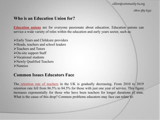 What is an education union | PPT