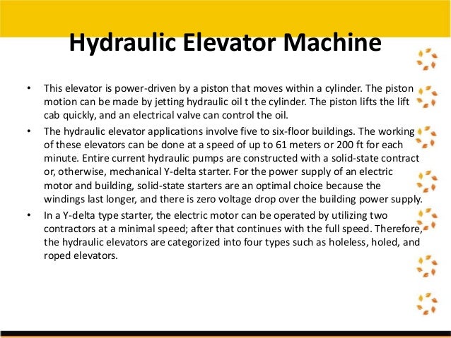 Different types of elevator machines | PPT