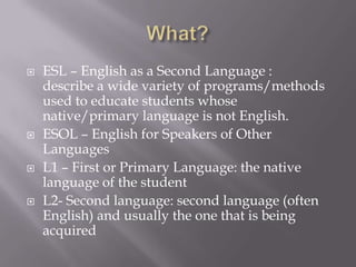 What is an ell | PPTX