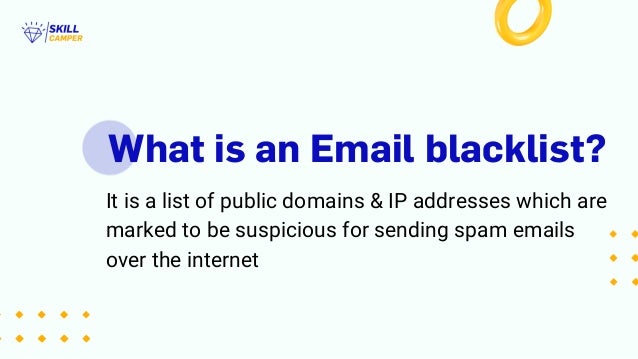 What is an Email blacklist? | Digital Marketing | PDF