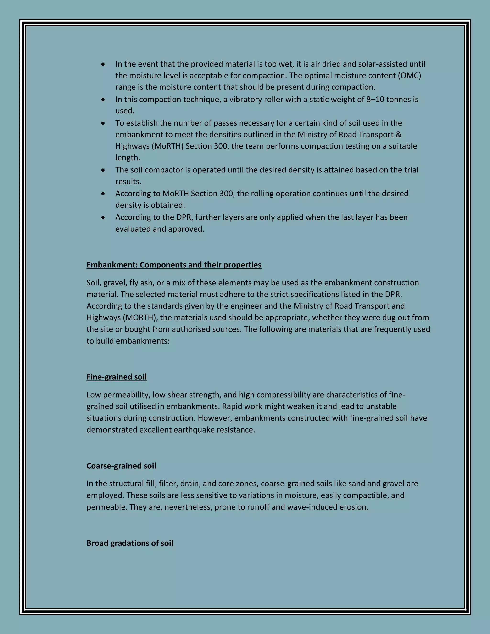 What is an embankment and why is it important in road.pdf