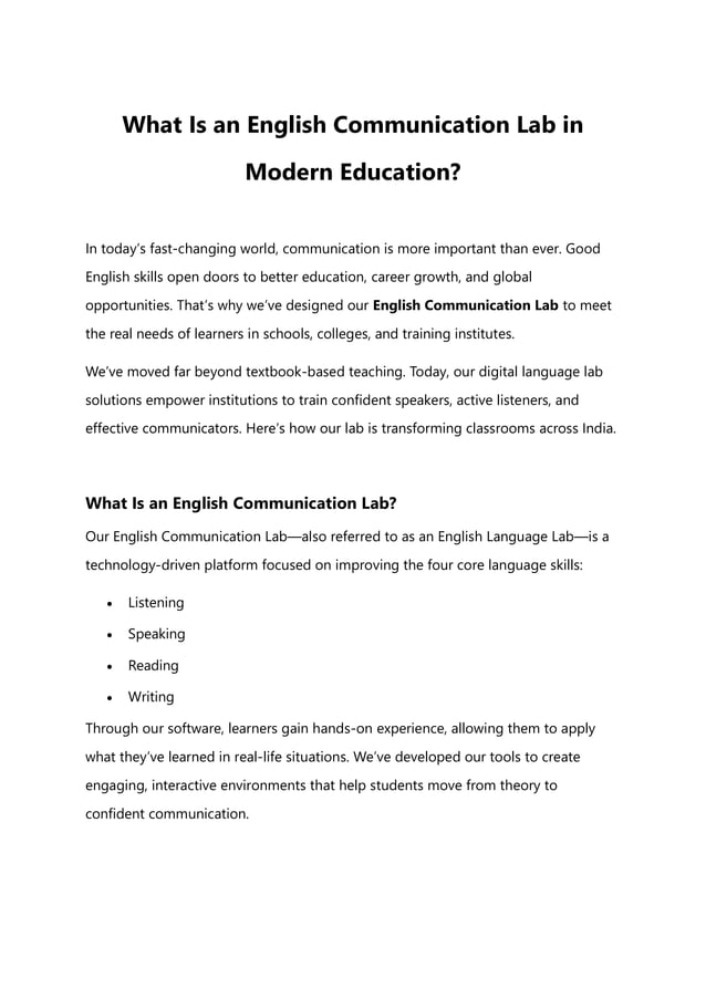 What Is an English Communication Lab in Modern Education.pdf
