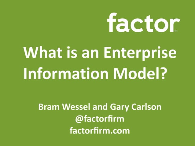 What is an Enterprise Information Model? | PDF | Business | Business ...