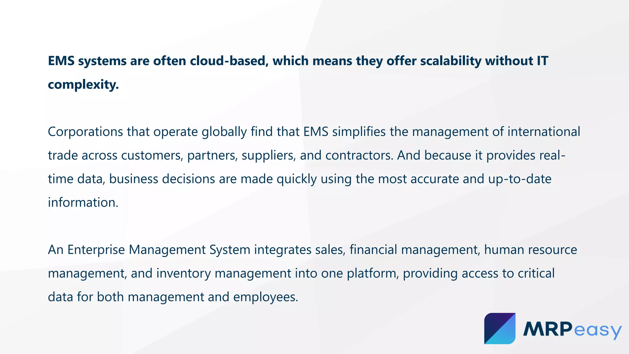 What is an enterprise management system? | PDF