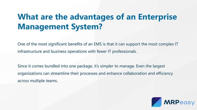 What is an enterprise management system? | PPT