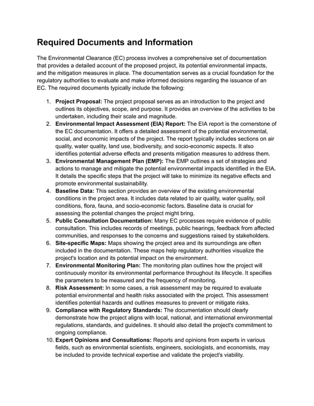 What is an Environmental Clearance Certificate and How to Obtain It.pdf ...