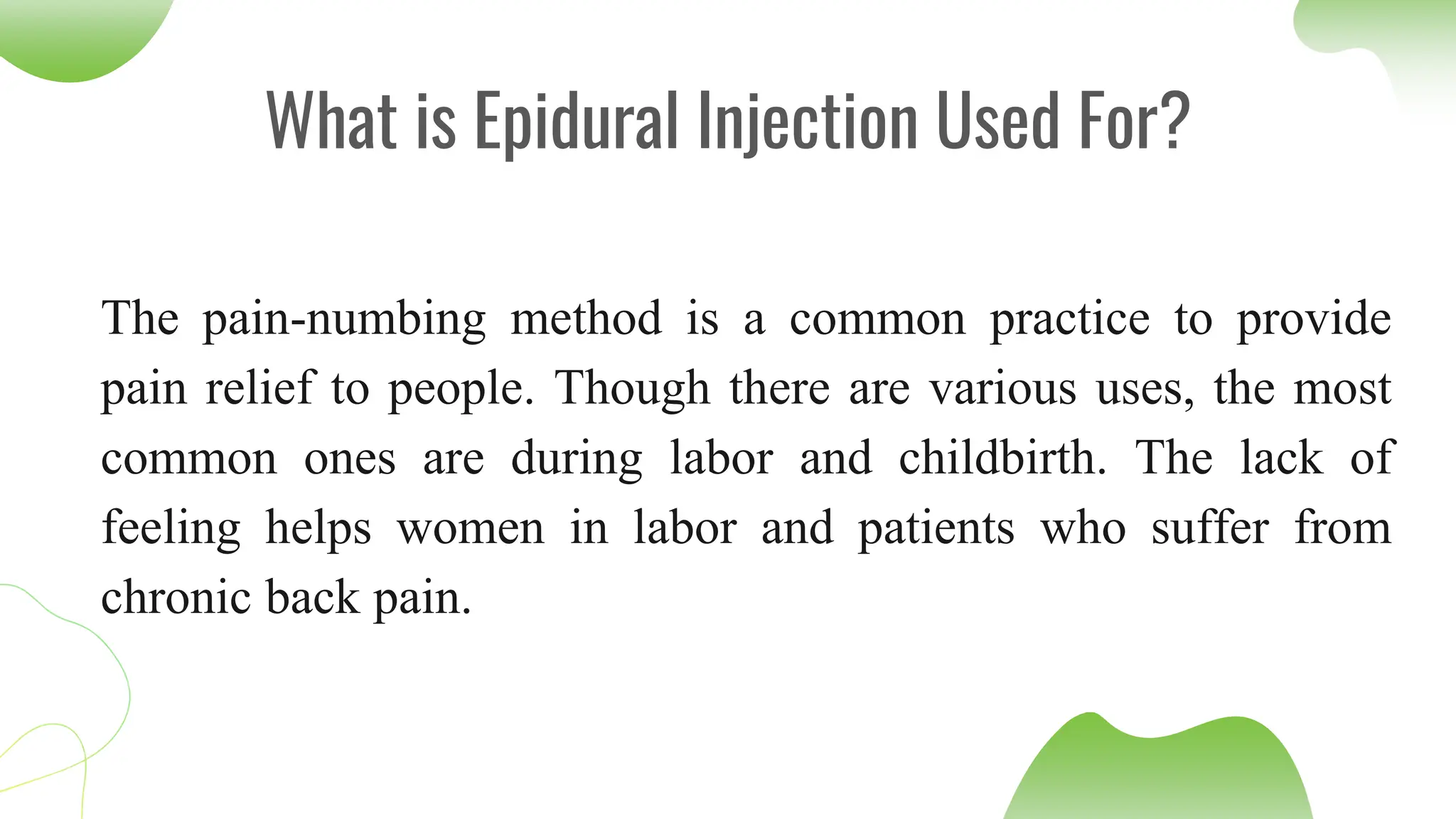 What is an Epidural Injection? | Everything You Need to Know | PPTX