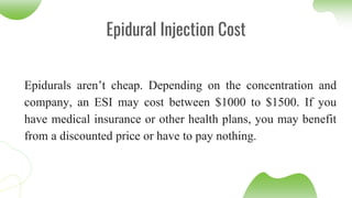 What is an Epidural Injection? | Everything You Need to Know | PPTX