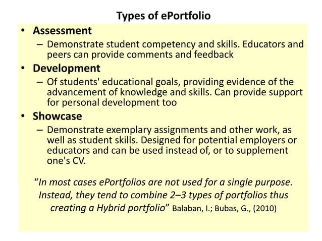 What is an ePortfolio | PPT