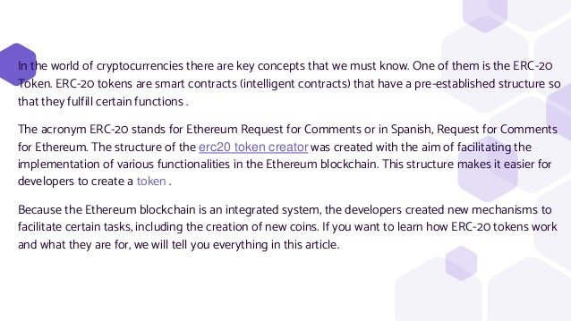 What is an erc 20 token | PPT