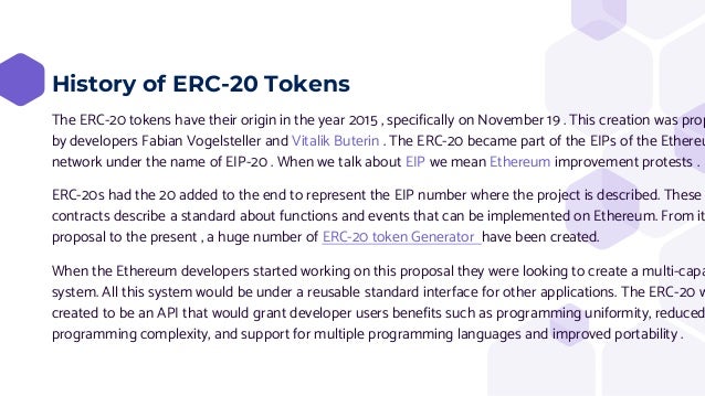 What is an erc 20 token | PPT