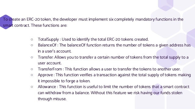 What is an erc 20 token | PPT