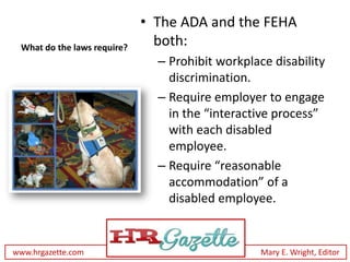 What is an "Essential Job Function" (under workplace disability laws ...