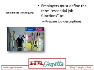 What is an "Essential Job Function" (under workplace disability laws ...