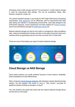 What is a Network-Attached-Storage device and how does it work? | PDF