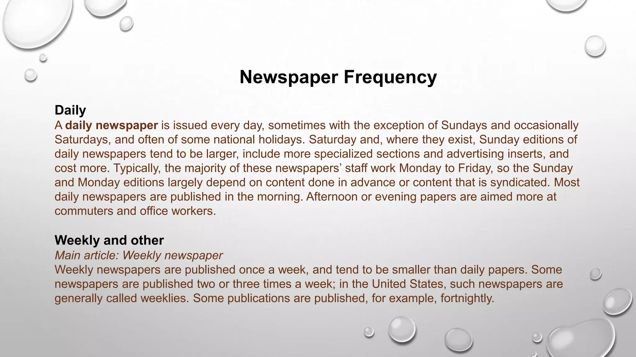 What is a newspaper? | PPTX