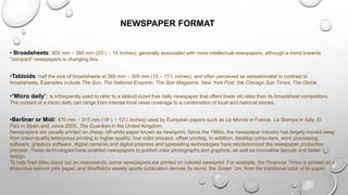 What is a newspaper? | PPTX