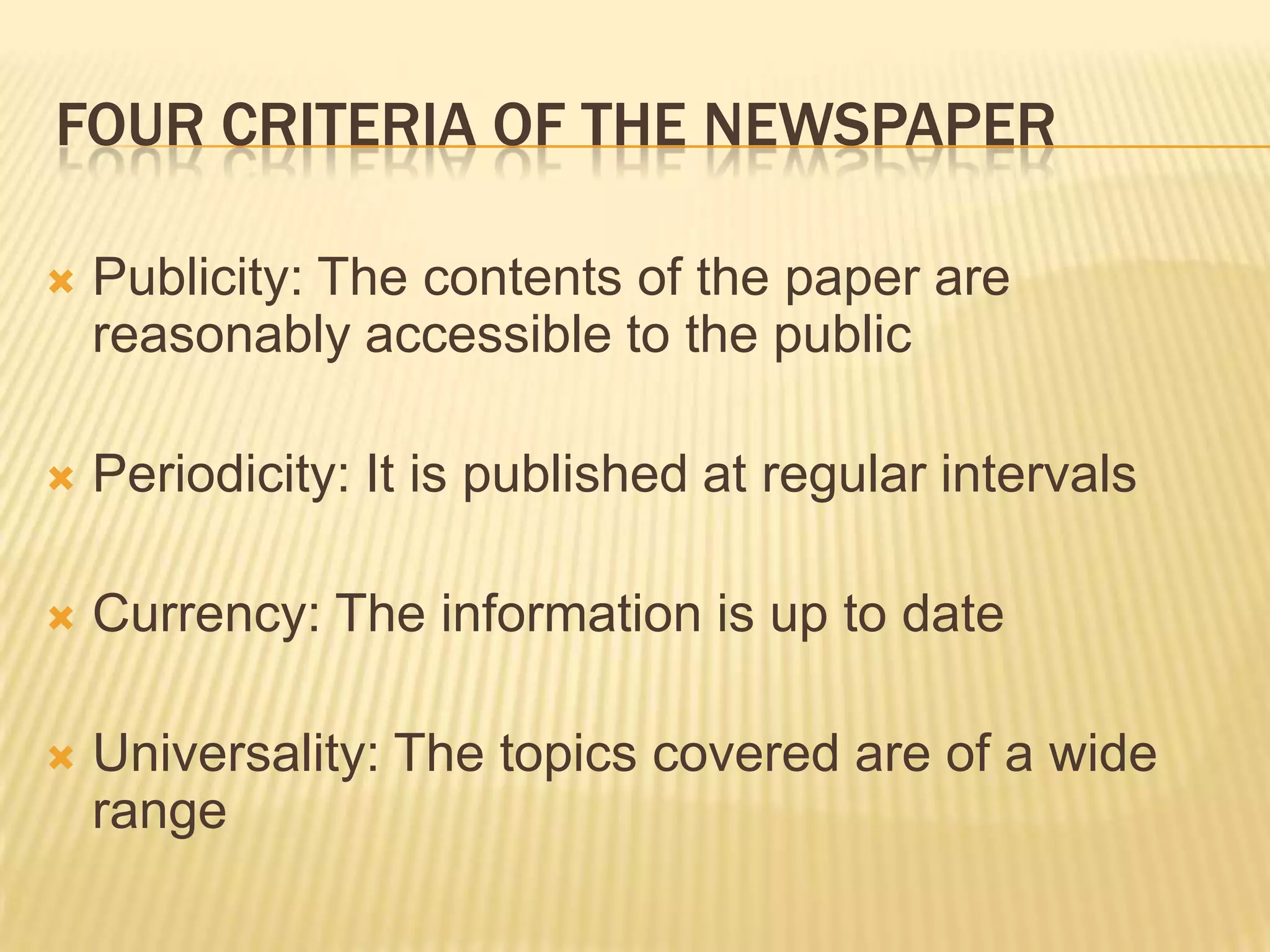 What is a newspaper | PPTX
