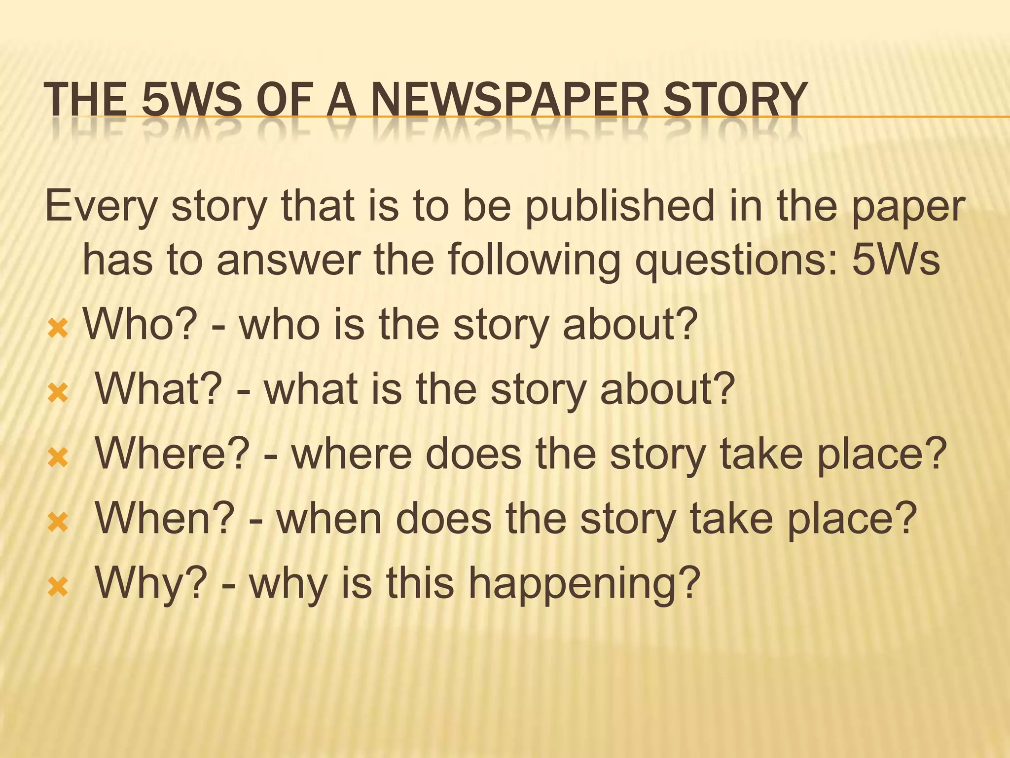 What is a newspaper | PPTX