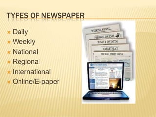 What is a newspaper | PPTX
