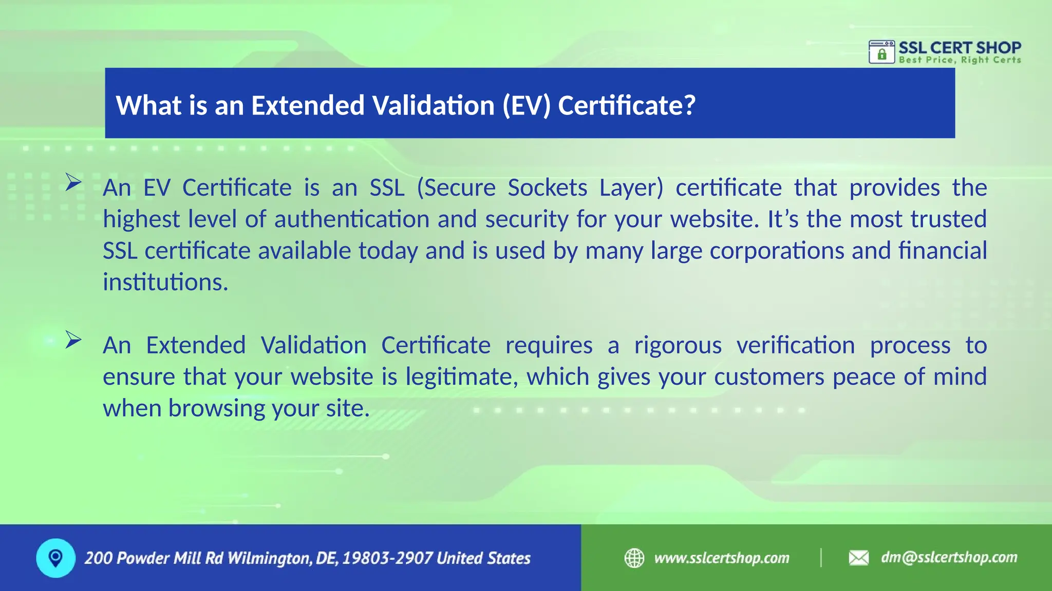 What is an Extended Validation (EV) Certificate | PPT