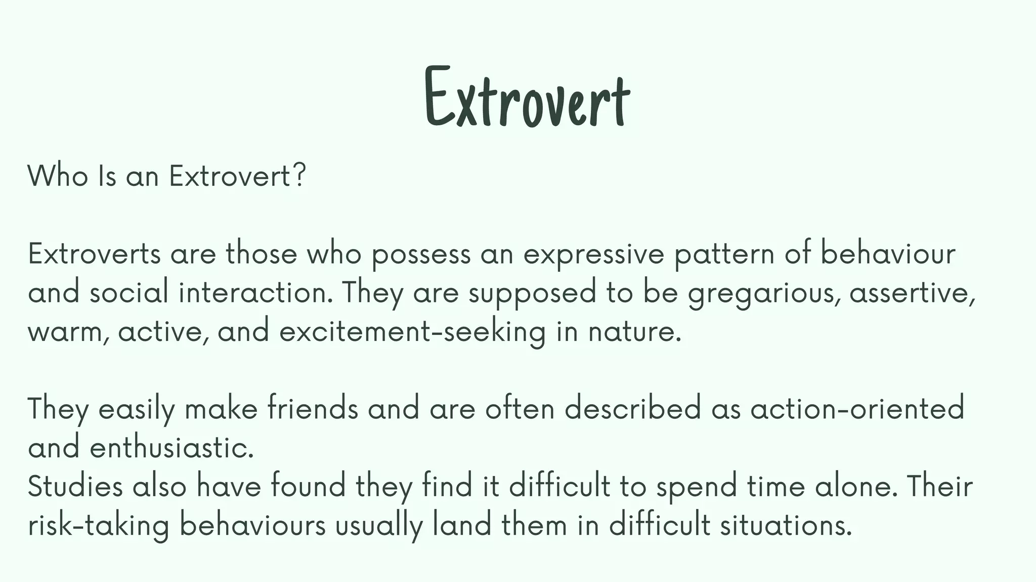 Who is an Extrovert/Introvert? | Solh Wellness | PPT