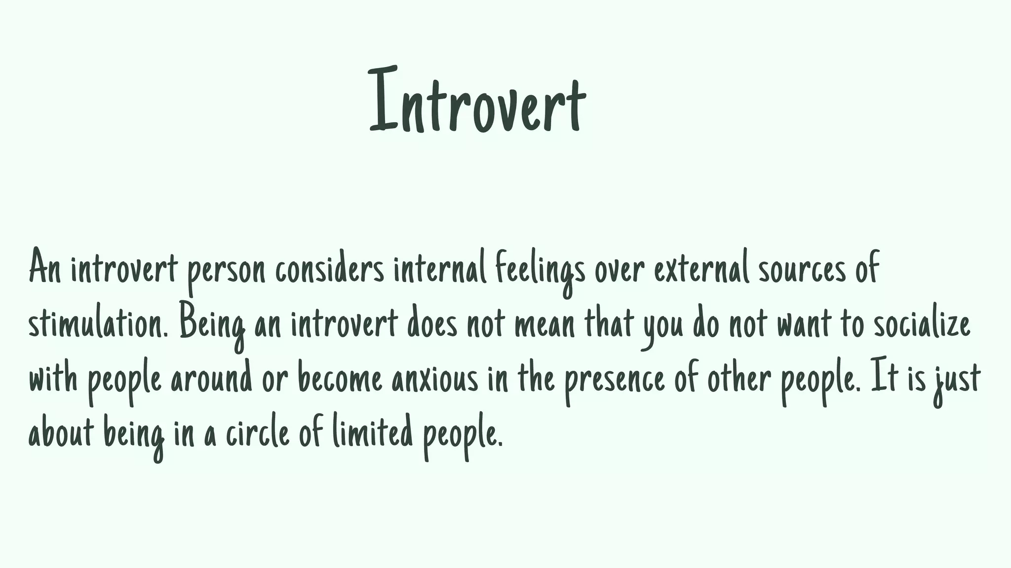 Who is an Extrovert/Introvert? | Solh Wellness | PPT