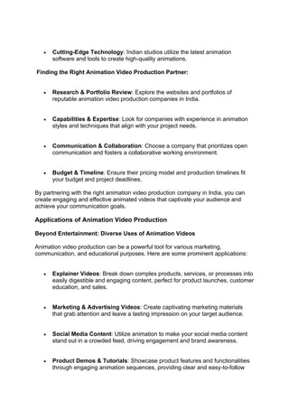 What is Animation Video Production: A Guide | PDF