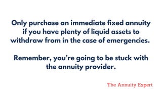What is an immediate annuity? | PPT