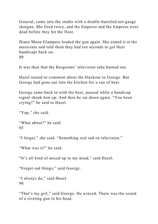 What is an important theme in the short story Harrison Bergeron | DOCX ...