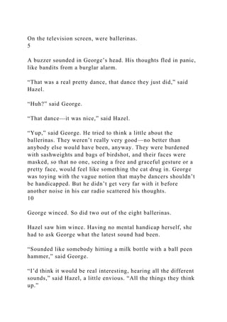 What is an important theme in the short story Harrison Bergeron | DOCX ...