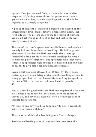 What is an important theme in the short story Harrison Bergeron | DOCX ...