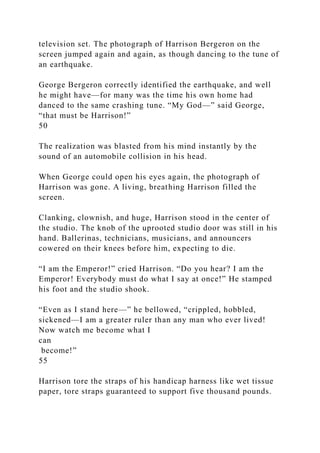 What is an important theme in the short story Harrison Bergeron | DOCX ...