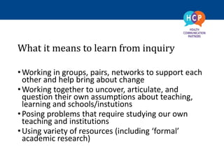 What is an Inquiry Stance? | PPTX