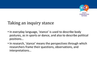 What is an Inquiry Stance? | PPT