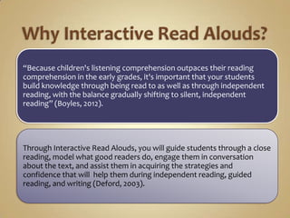 What is an interactive read aloud | PPTX