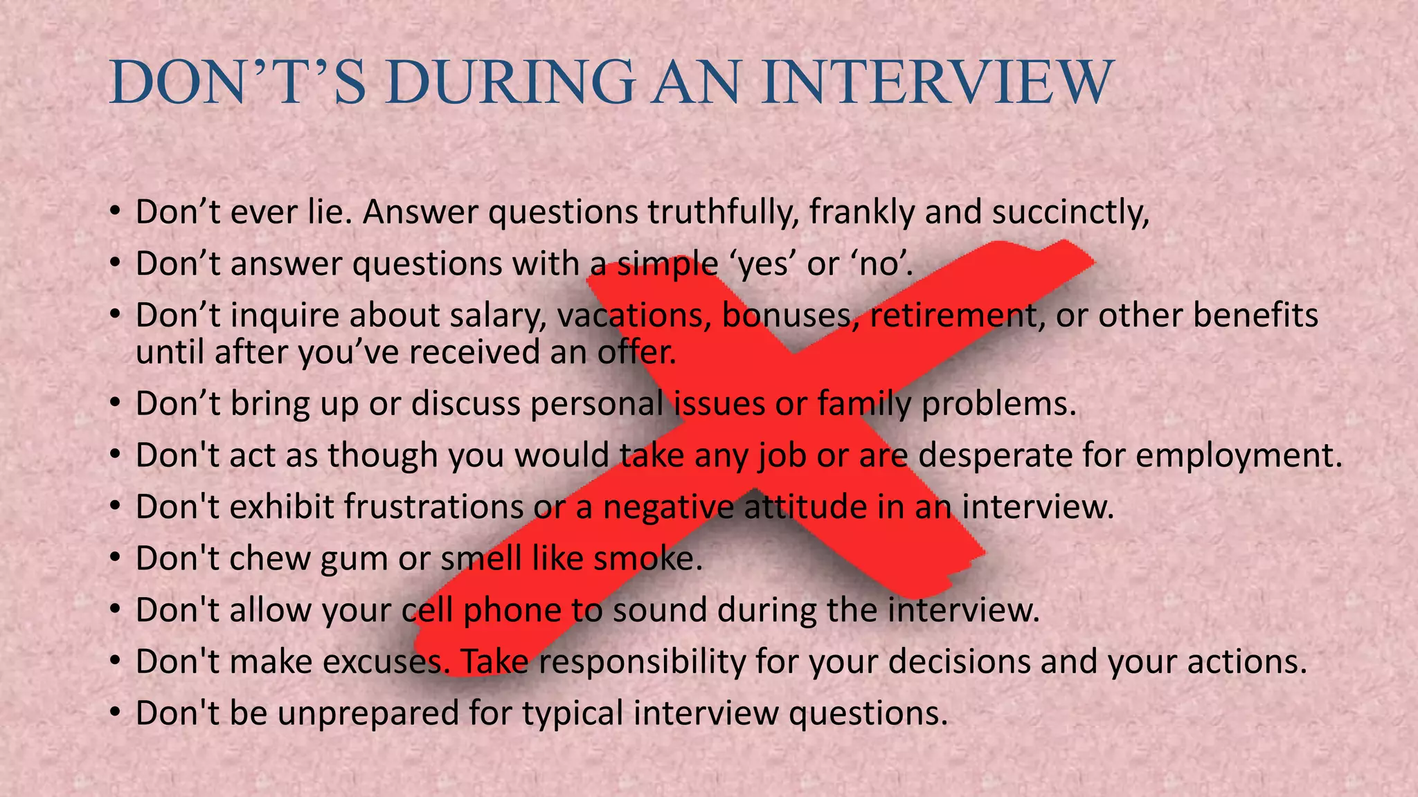 What is an interview | PPTX