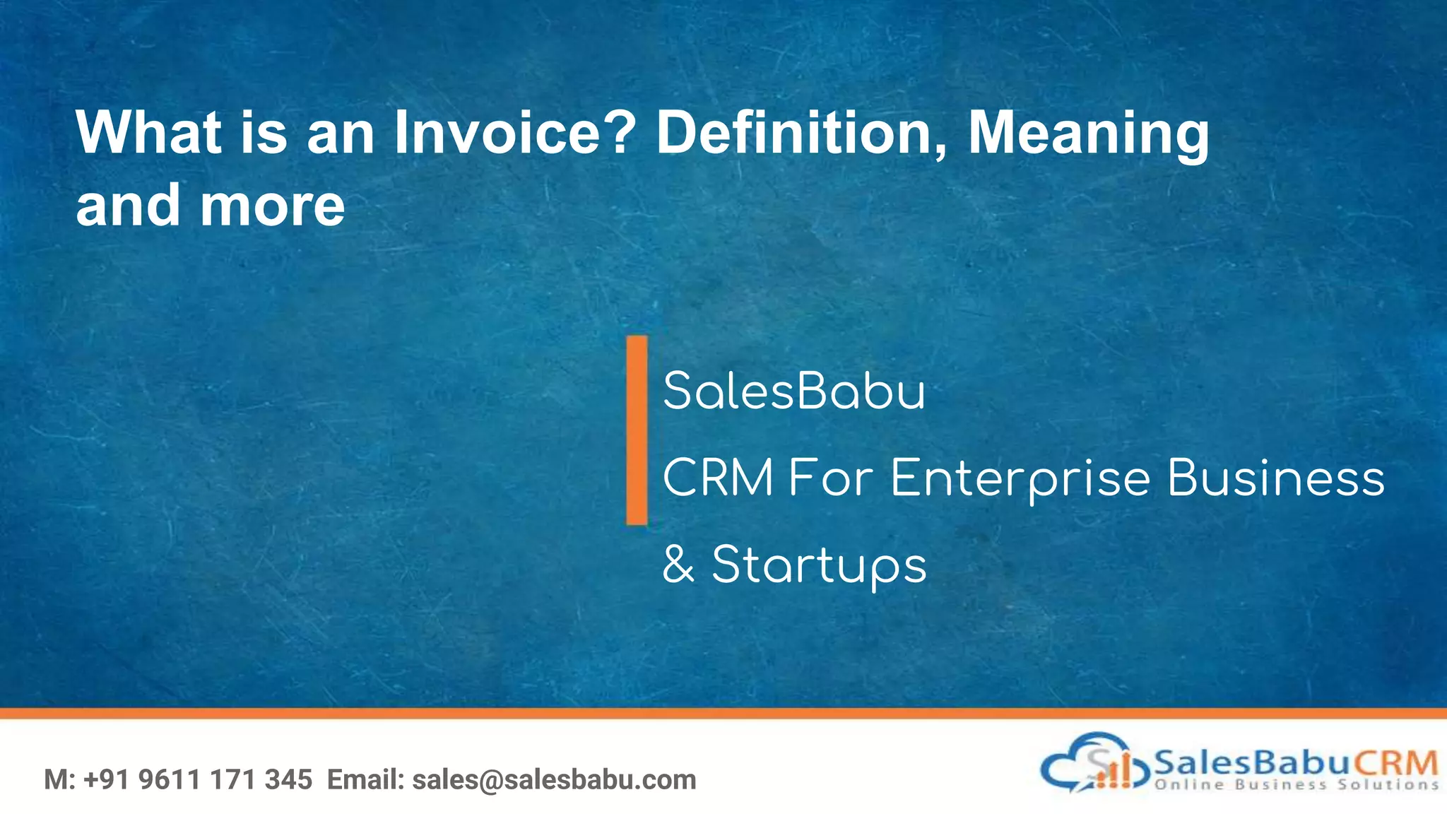 What is an invoice definition, meaning and more | PPTX