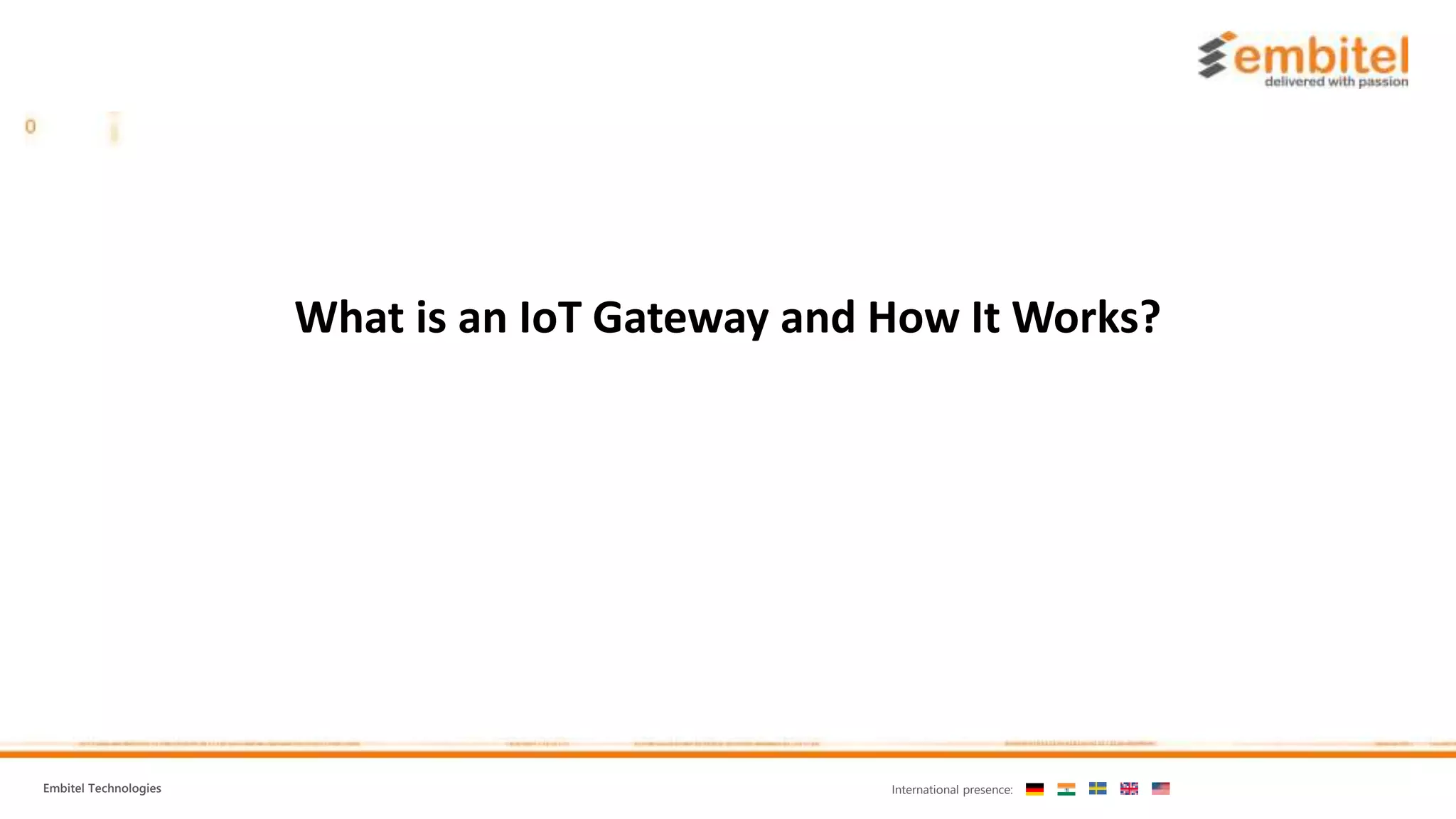 What is an IoT Gateway and How it Works? | PPTX